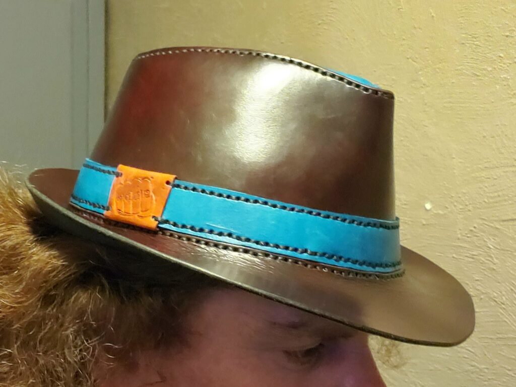 ABP’s ‘Badd Hatter’ Custom Leather Trilby Style Fedora Hat | American ...